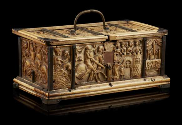 RARE AND IMPORTANT FRENCH GOTHIC IVORY COMPOSITE CASKET CIRCA 1330 | 19 ...