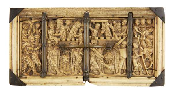 RARE AND IMPORTANT FRENCH GOTHIC IVORY COMPOSITE CASKET CIRCA 1330 | 19 ...