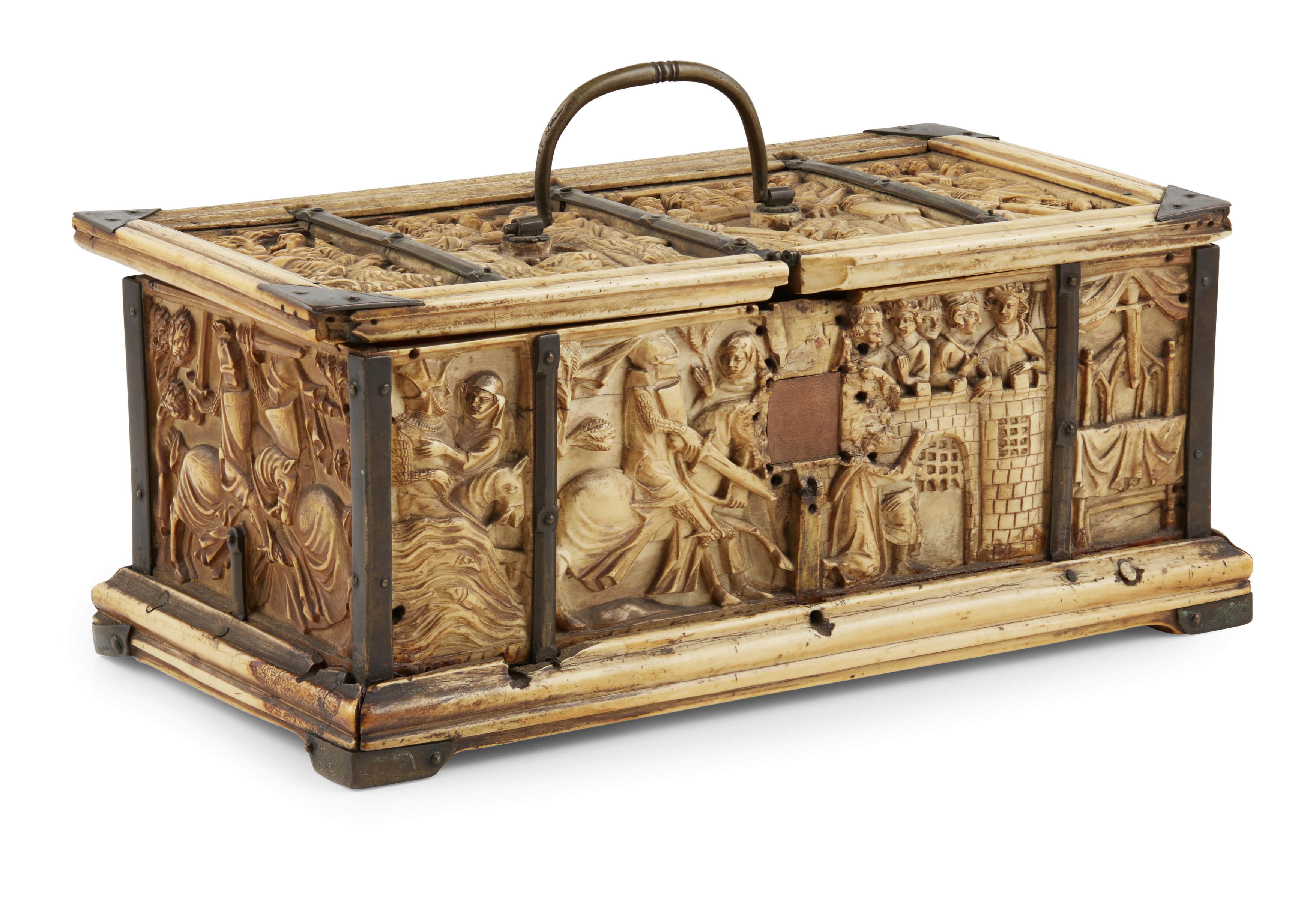 RARE AND IMPORTANT FRENCH GOTHIC IVORY COMPOSITE CASKET CIRCA 1330 | 19 ...