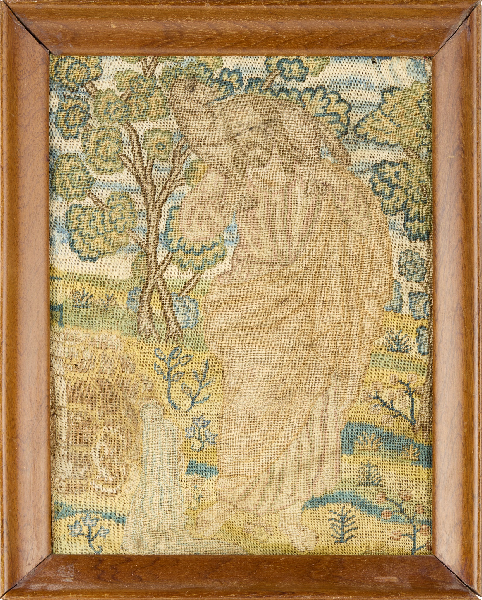 NEEDLEWORK PICTURE OF CHRIST THE GOOD SHEPHERD 17TH CENTURY | 18 ...
