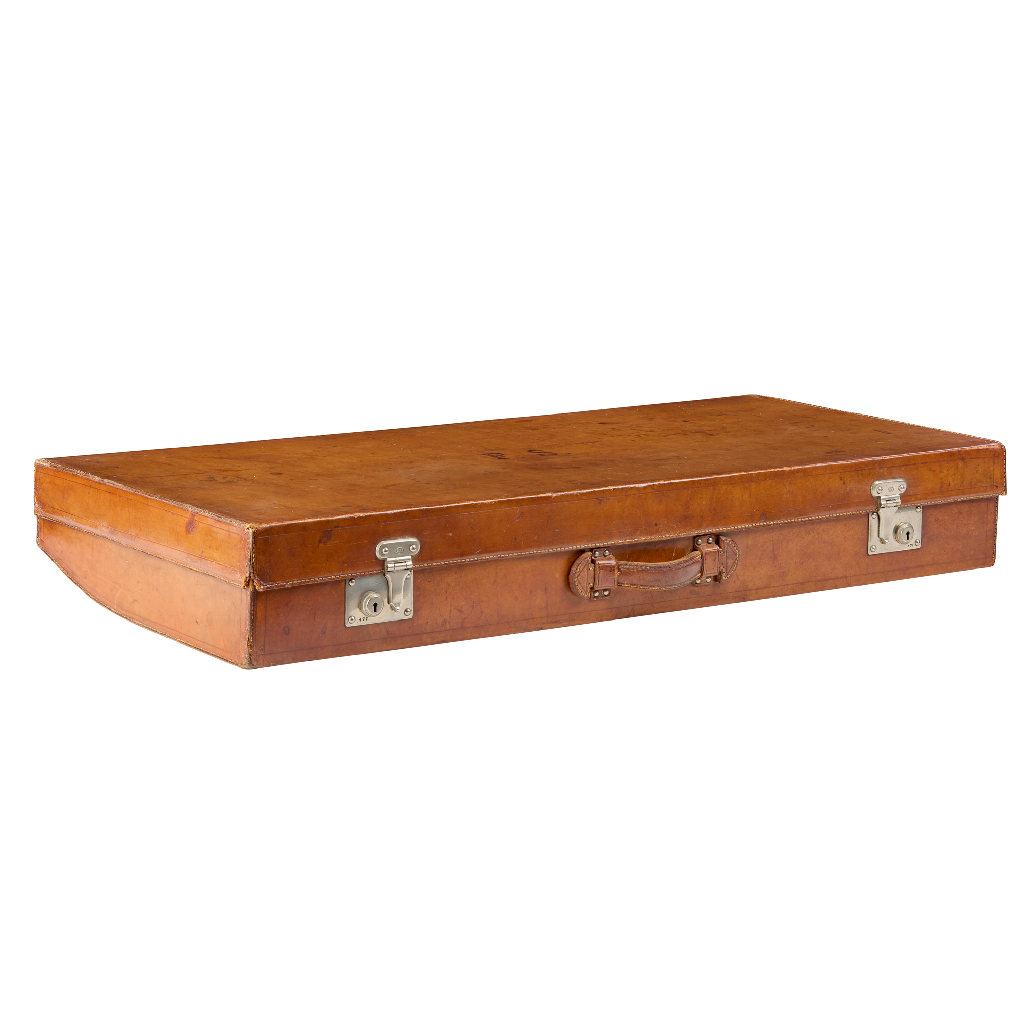LEATHER CAR CASE, OF VINTAGE MOTORING AND ROLLS ROYCE INTEREST SECOND ...