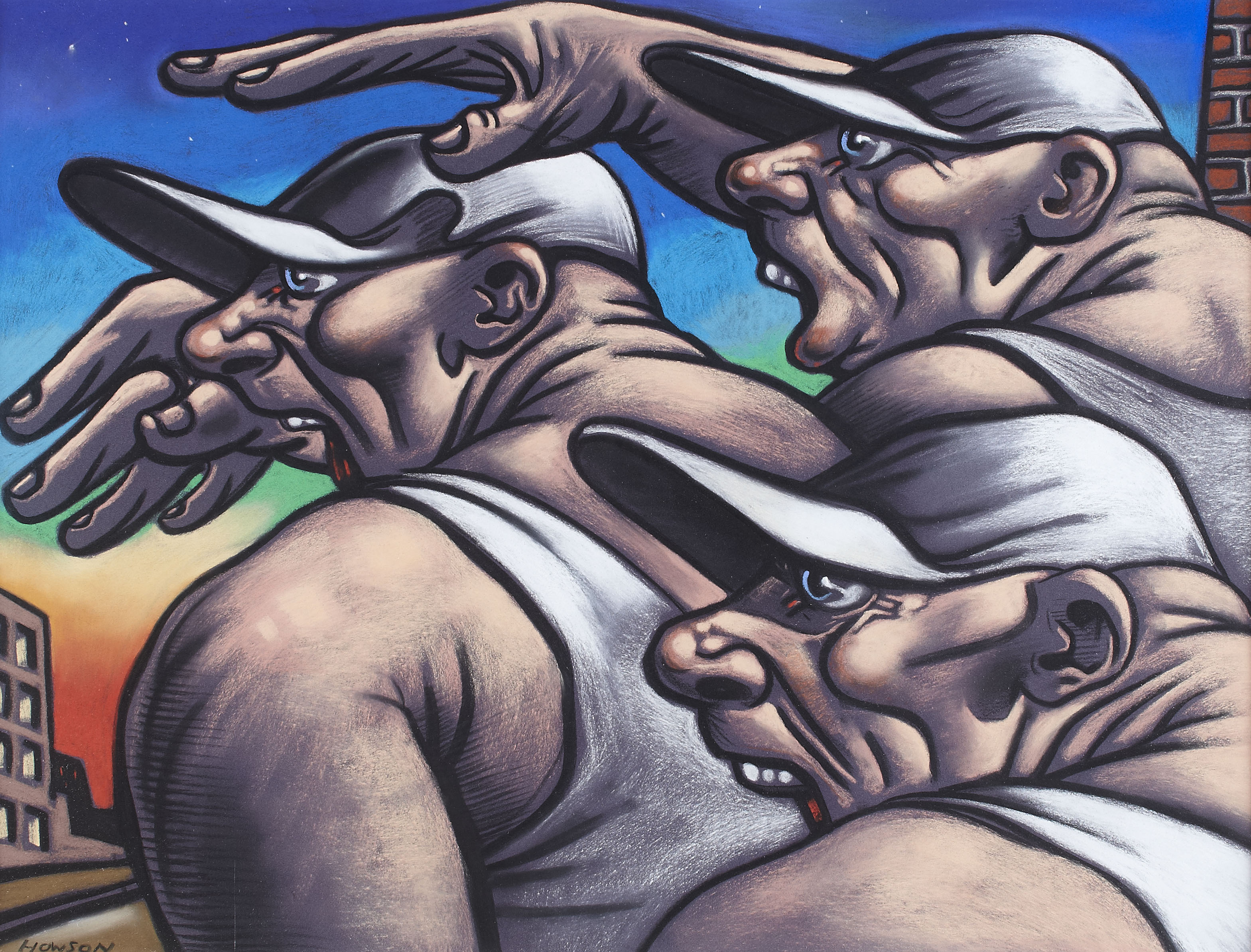 PETER HOWSON (SCOTTISH B.1958) PATRIOTS | 13 February 2013