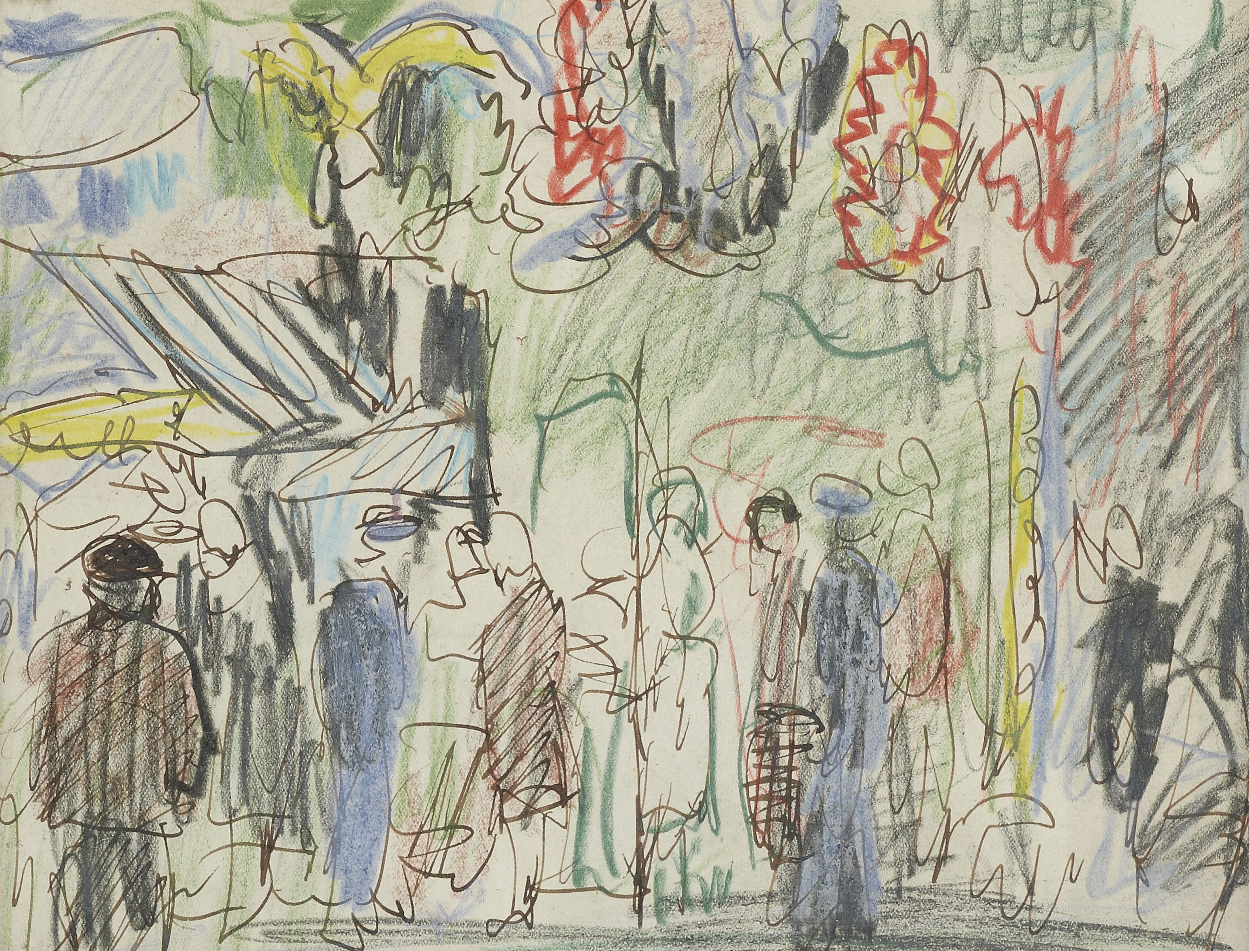 GEORGE LESLIE HUNTER (SCOTTISH 1877-1931) FIGURES IN THE PARK | 13 February 2013