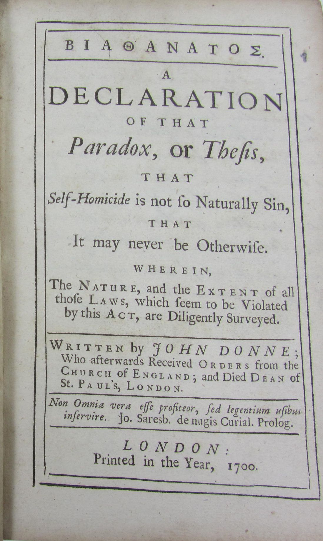 Donne, John | 6 May 2015