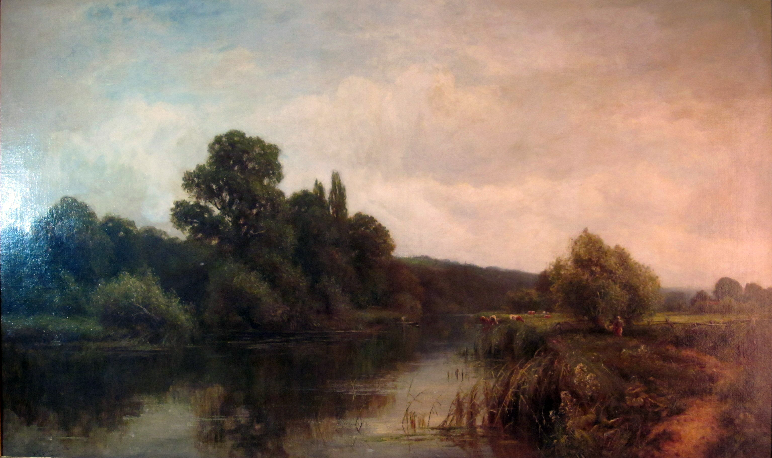HENRY JOHN KINNARD (BRITISH FL.1880S) ON THE RIVERBANK | 27 October 2012