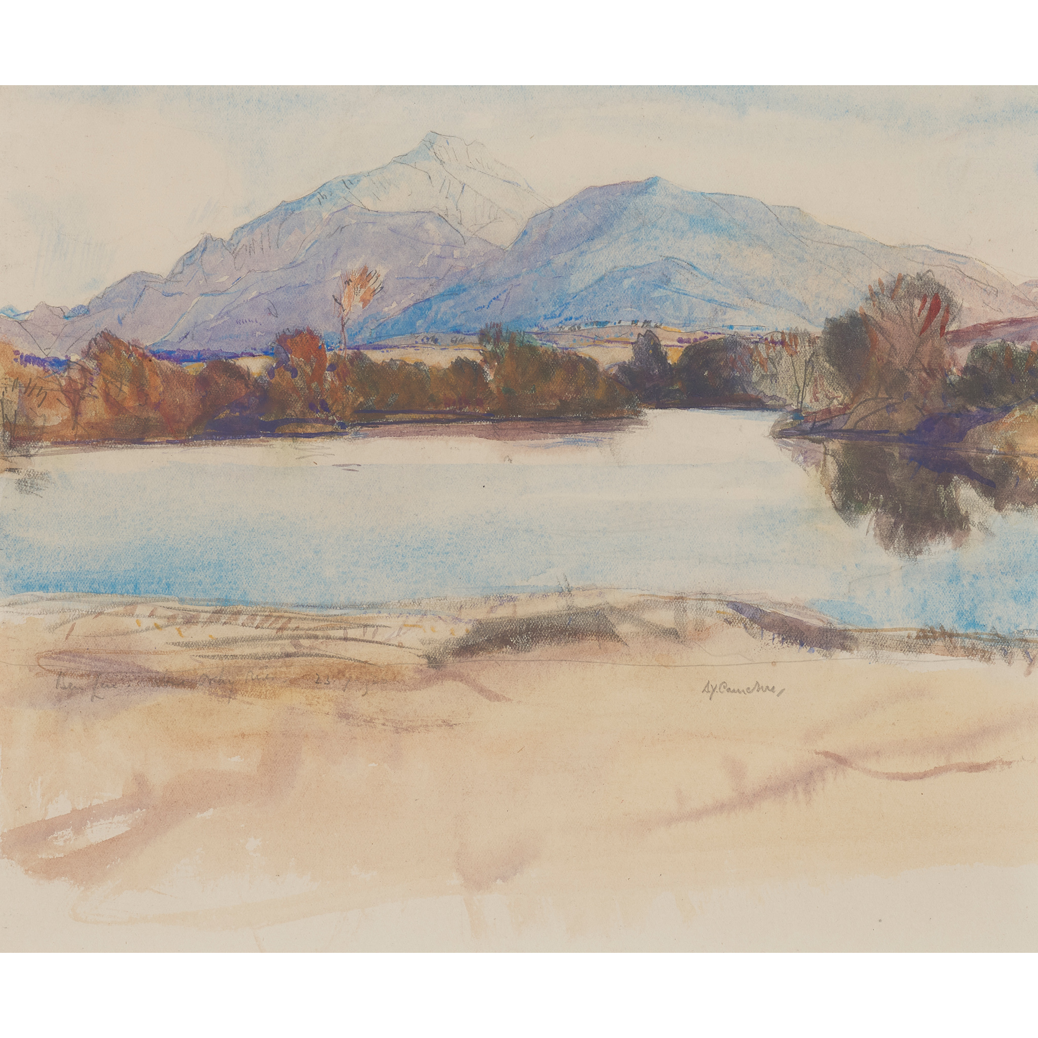 SIR DAVID YOUNG CAMERON R.A., R.S.A., R.W.S., R.S.W., R.E. (SCOTTISH 1865-1945) BEN LUI | 5 June ...