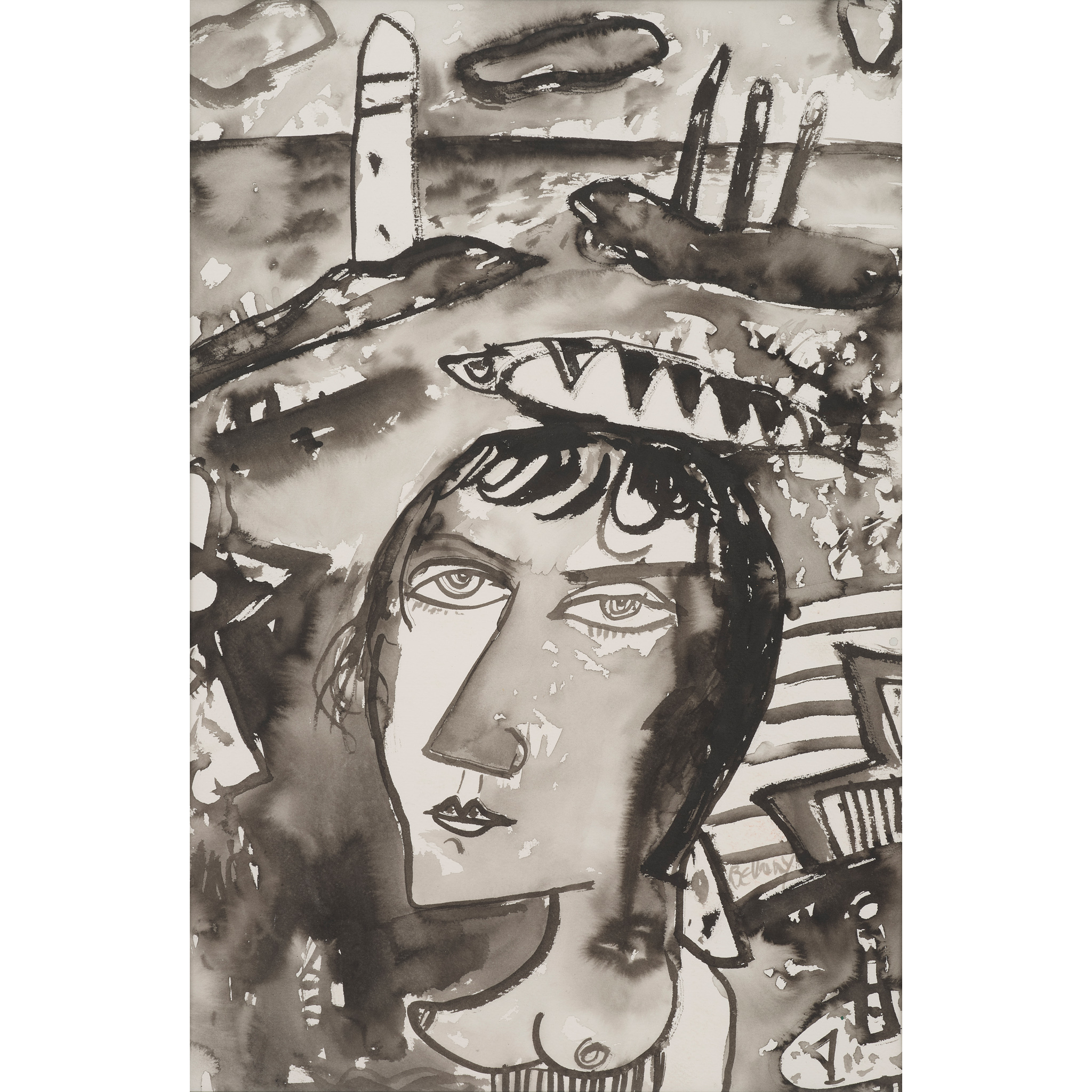 JOHN BELLANY C.B.E., R.A. (BRITISH 1942-2013) WOMAN WITH FISH | 13 ...