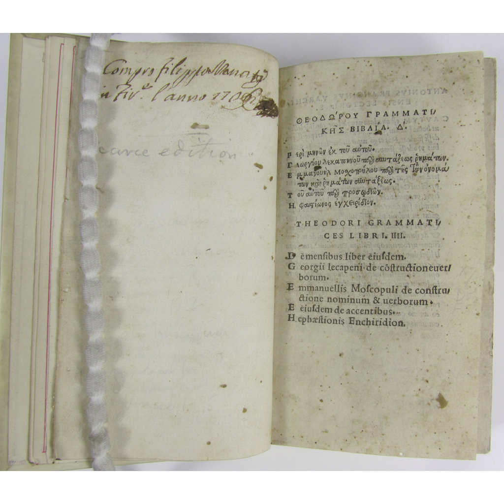 SALEROOM NOTICE: 2nd part lacks G4 (leaf with woodcut device) Gaza ...