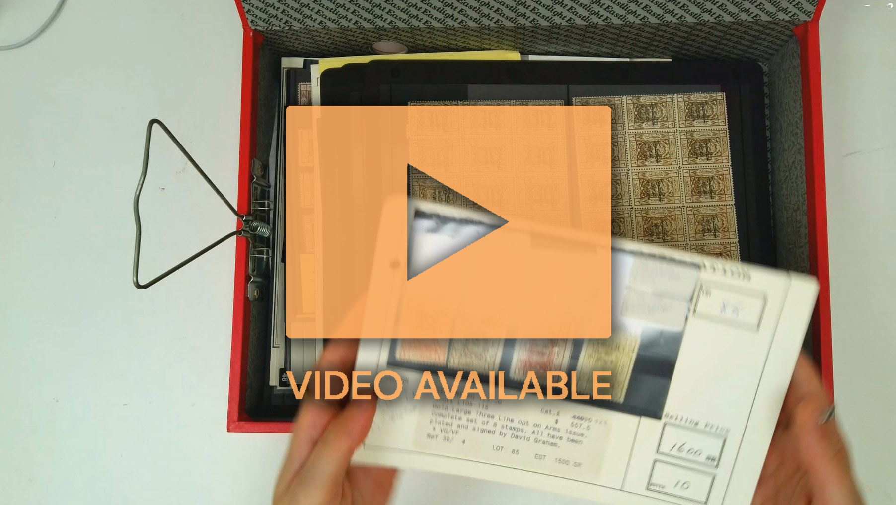 Saudi 1925 three-line overprint accumulation in box file | 11 February 2026