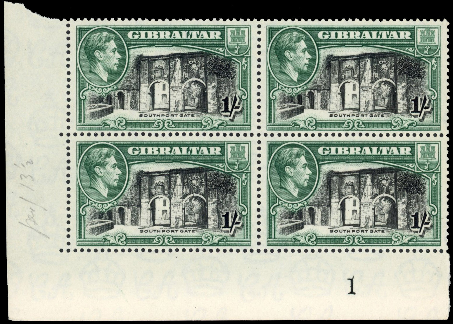 Gibraltar SG 127a Plate block mint | 11 February 2026