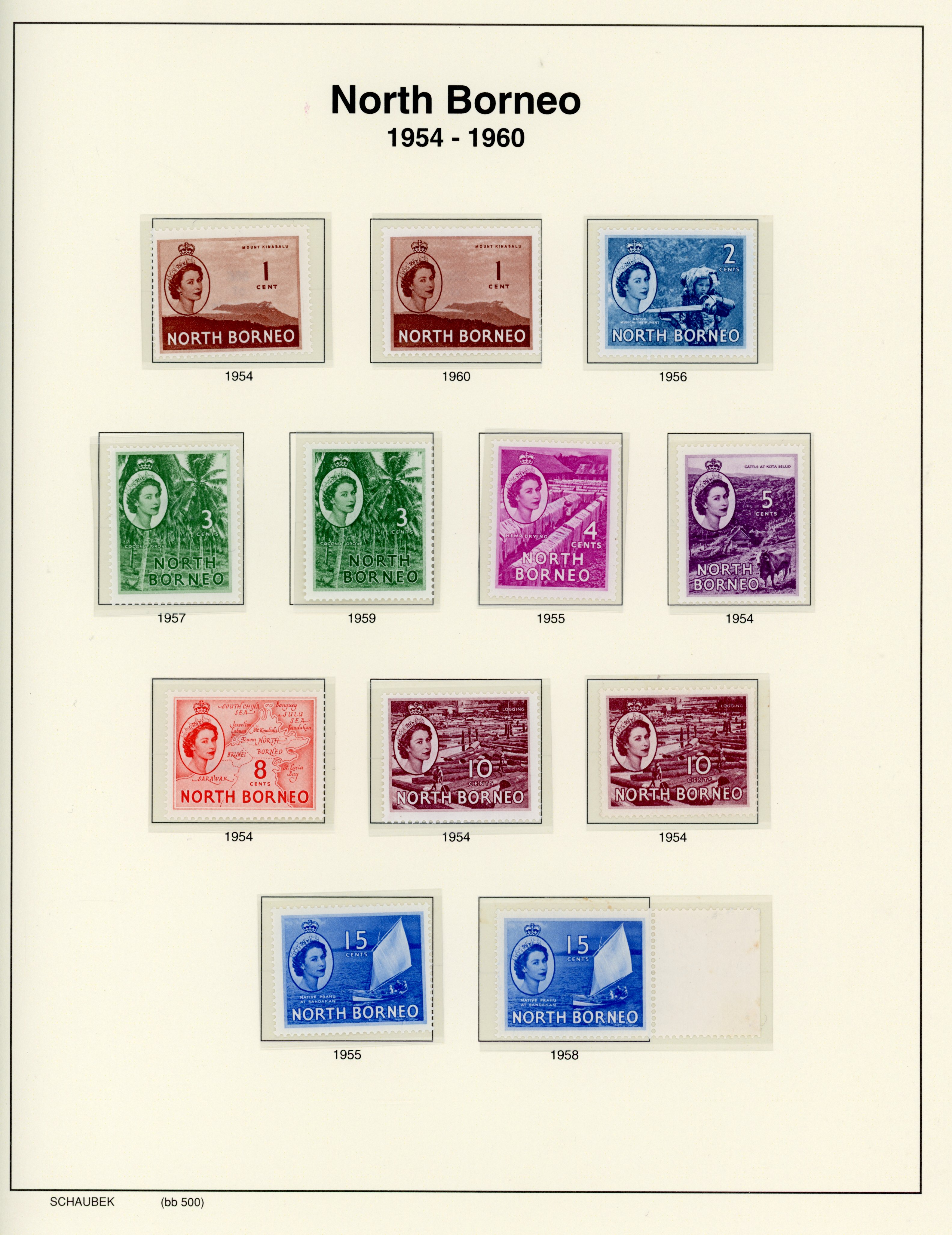 North Borneo and Sabah. 1954-71 mint and used collection... | 25 ...