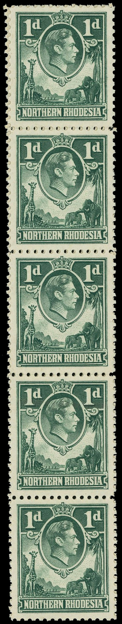 Northern Rhodesia SG 28a strip mint | 11 February 2026