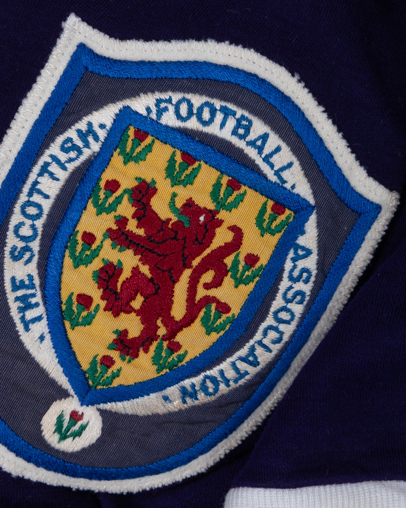 Blue No.6 Scotland v. Northern Ireland match worn short-sleeved shirt ...