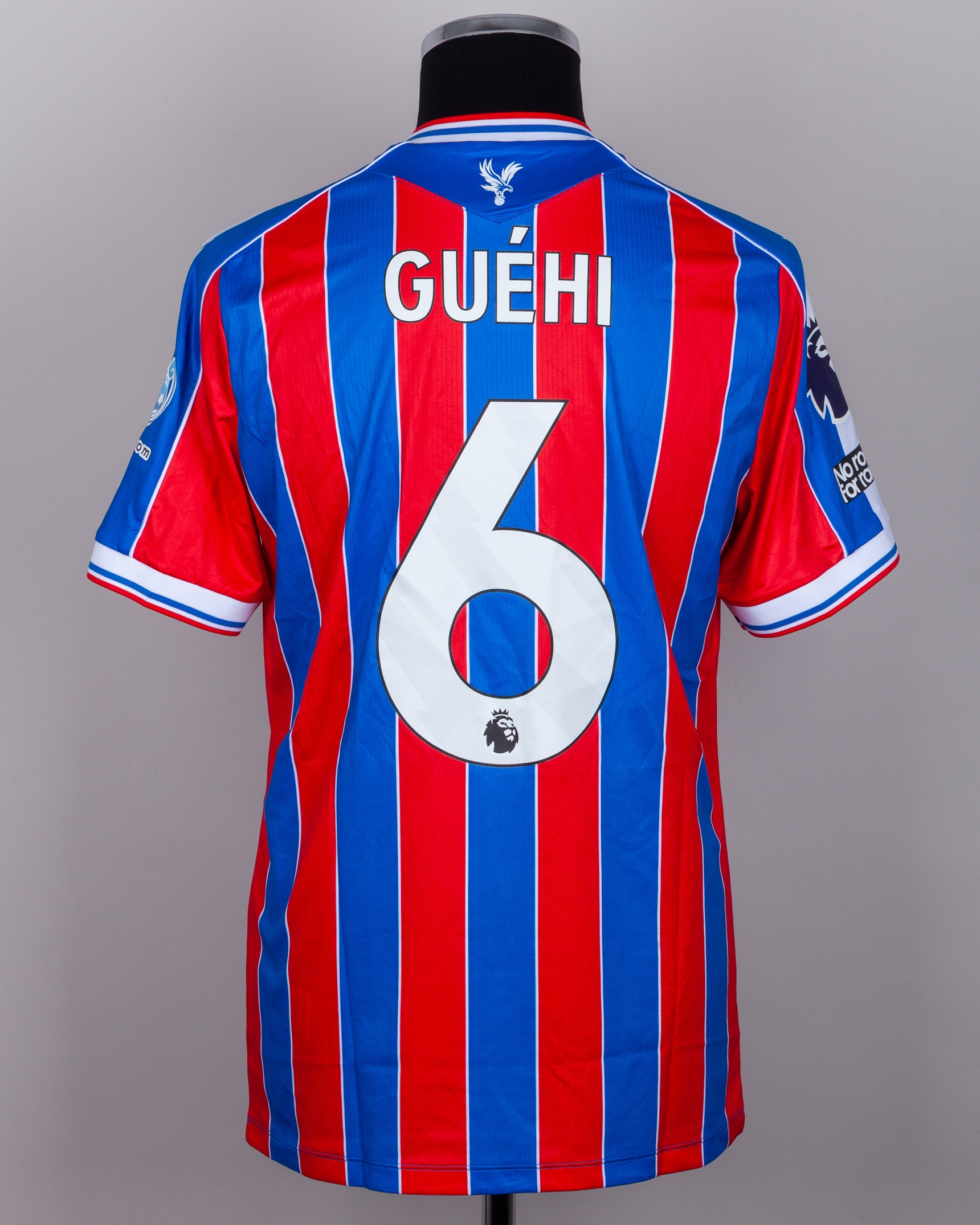 Marc Guéhi No.6 Crystal Palace v. Manchester City match worn shirt ...