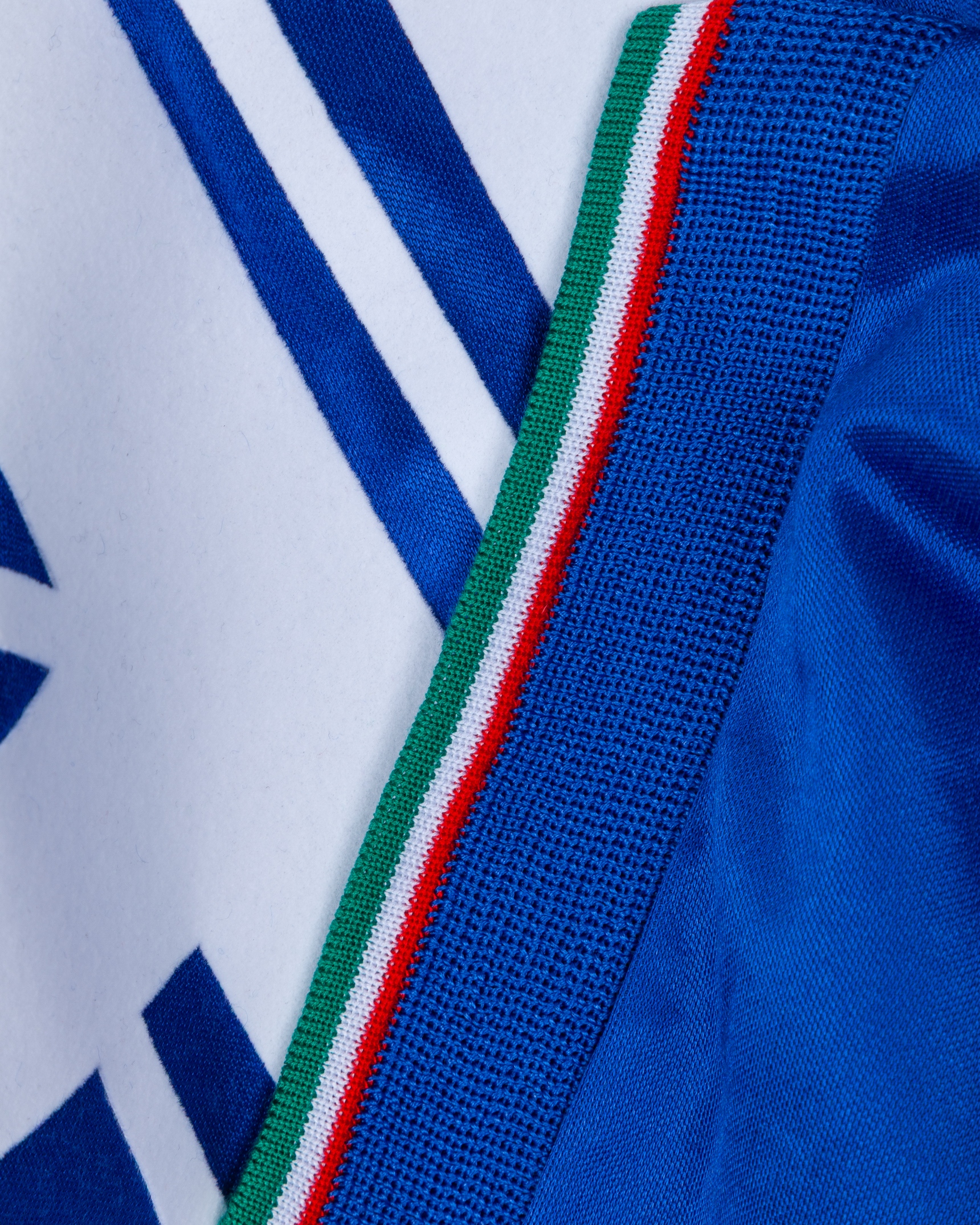 Bruno Conti blue No.16 Italy v. Bulgaria match worn short-sleeved shirt ...