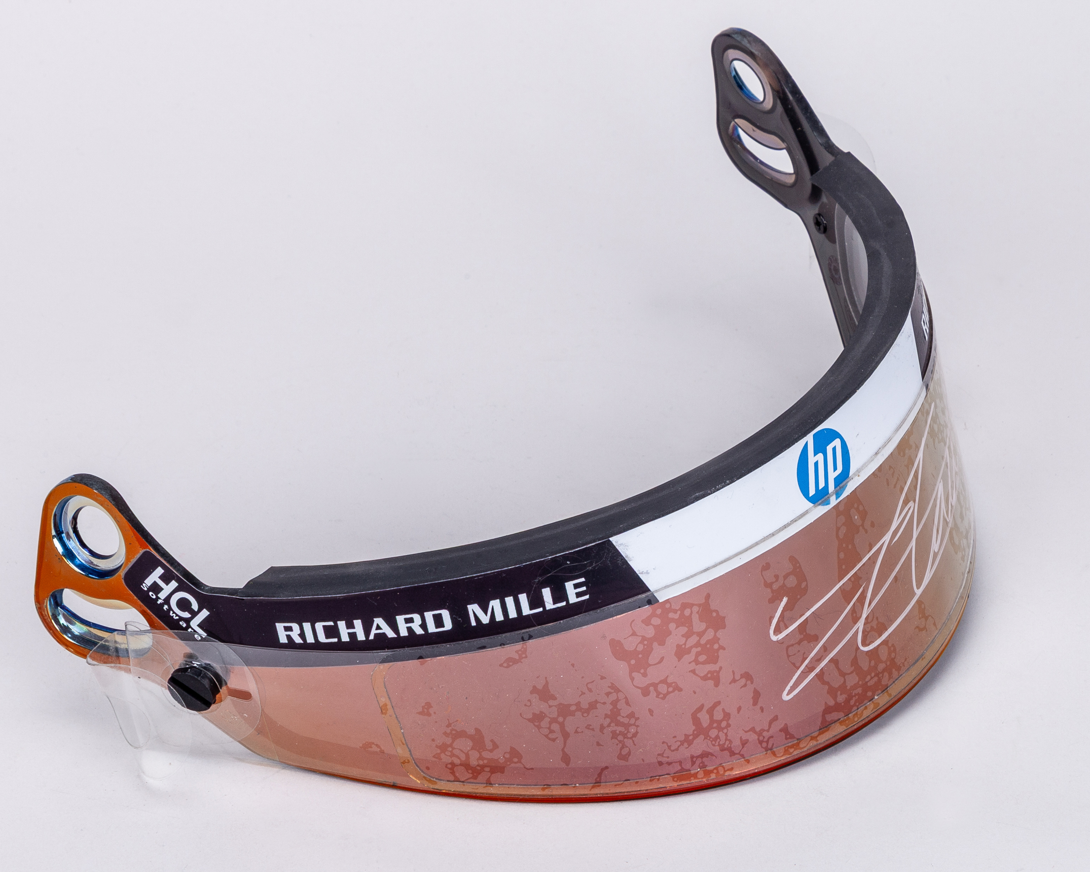 Charles Leclerc 2024 Ferrari Signed Italian Grand Prix Race Winning Used Visor - Budds (Graham ...