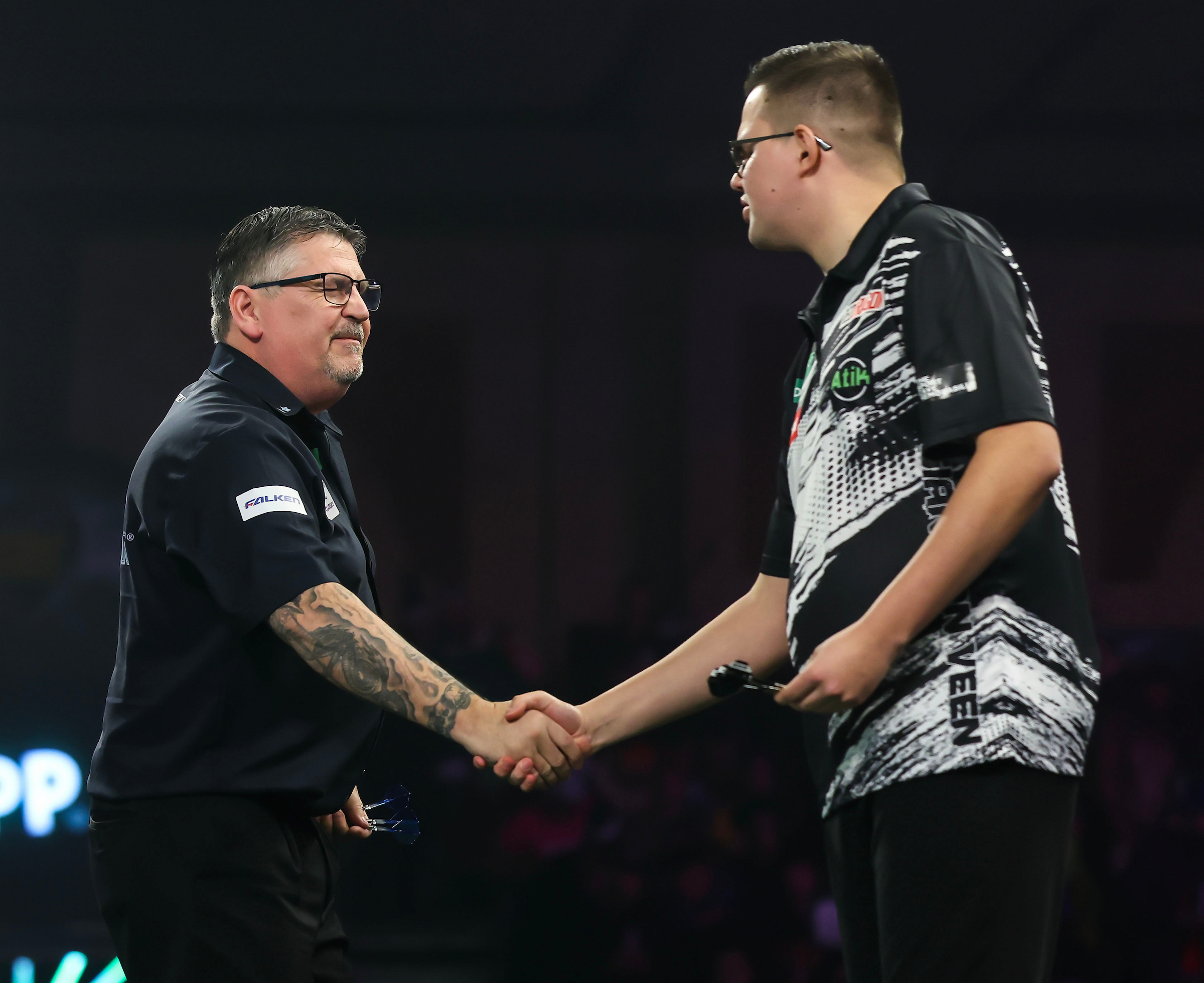 Gary Anderson v. Gian van Veen Semi Final, match-used dartboard - Budds ...