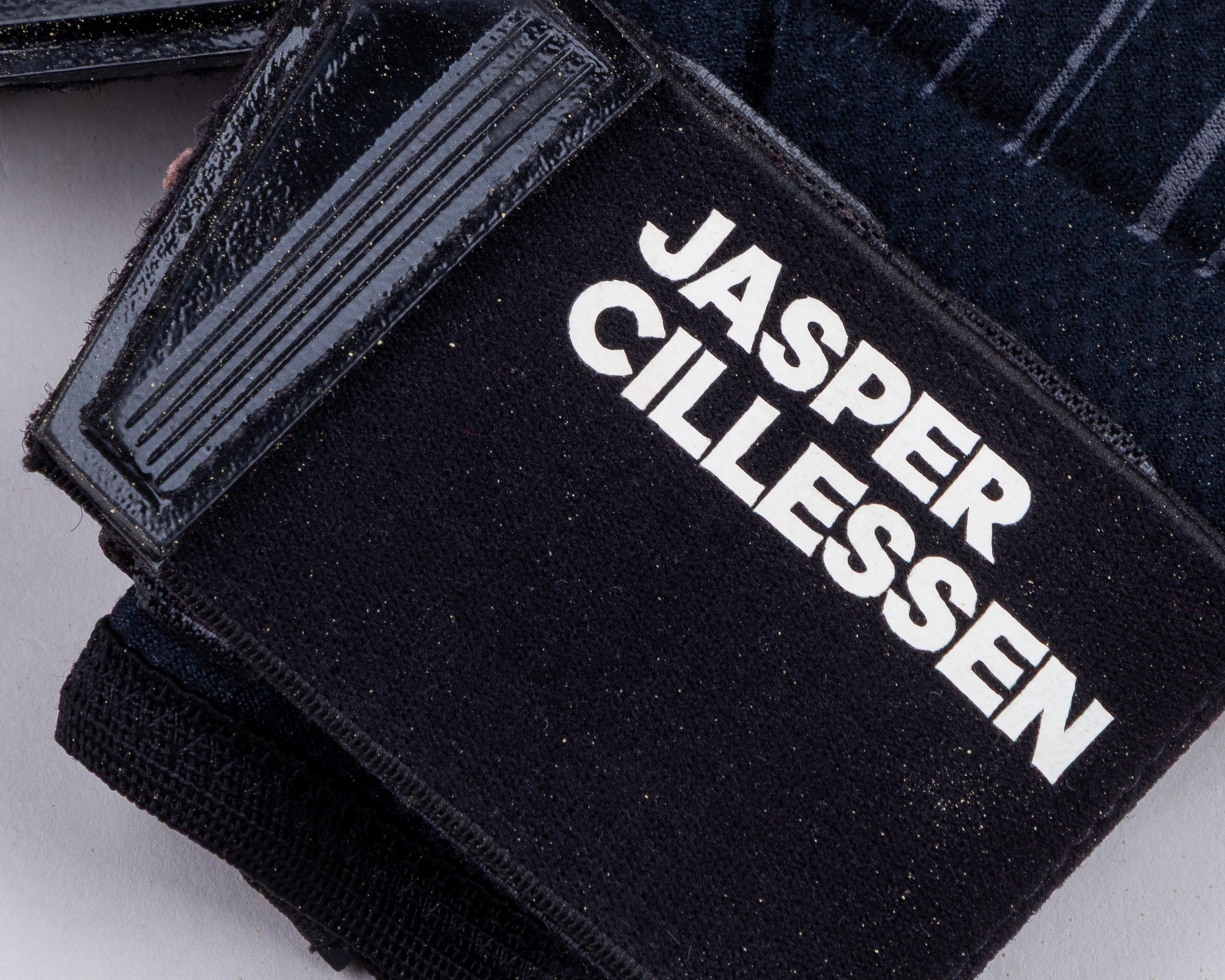 Jasper Cillessen autographed black and brown Adidas goalkeeper gloves ...