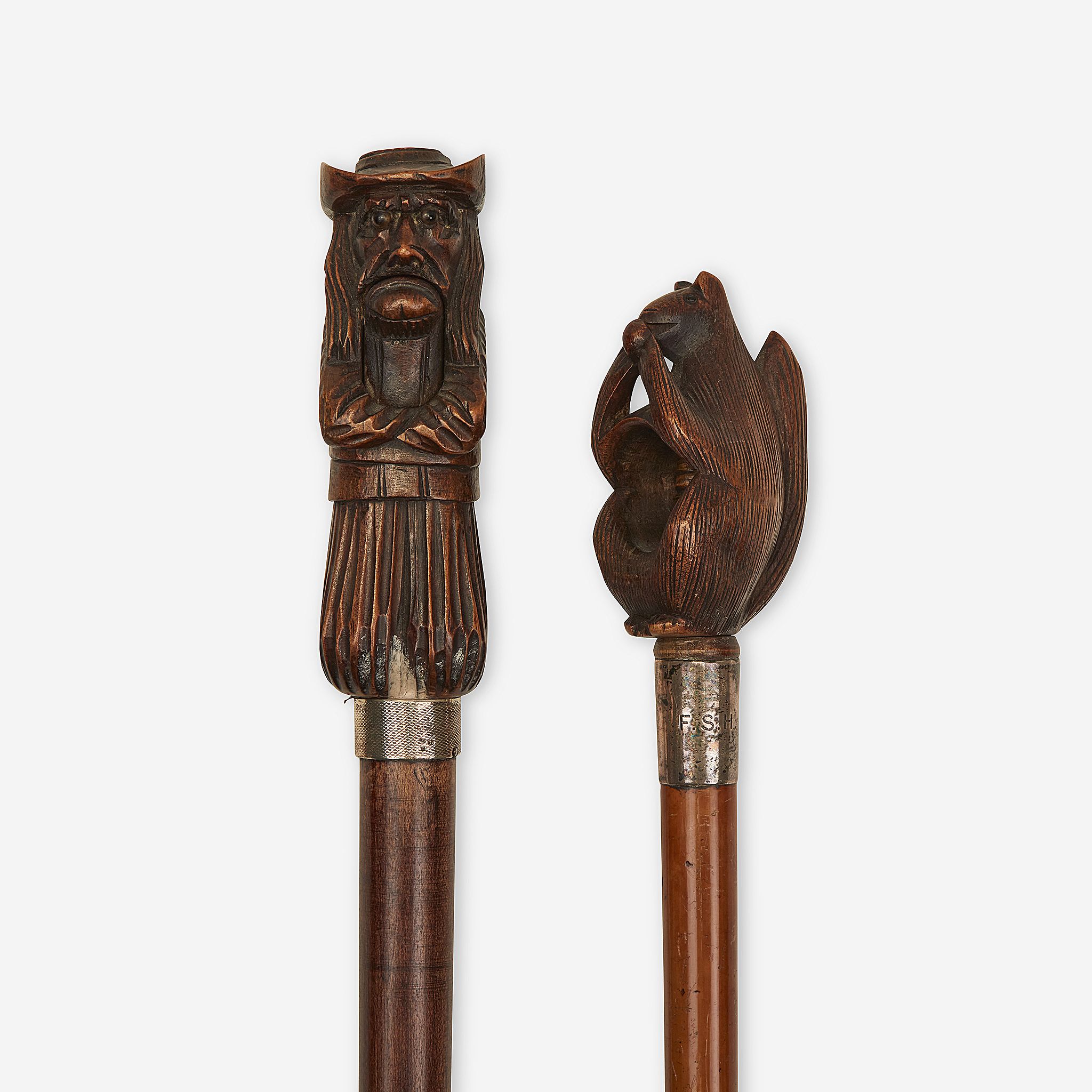 Two nutcracker canes Various dates early to mid 20th century | October ...