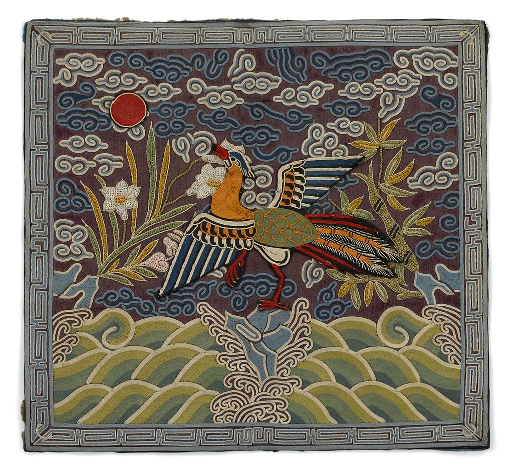 Past auction: Chinese mandarin square rank badge 19th century | March ...