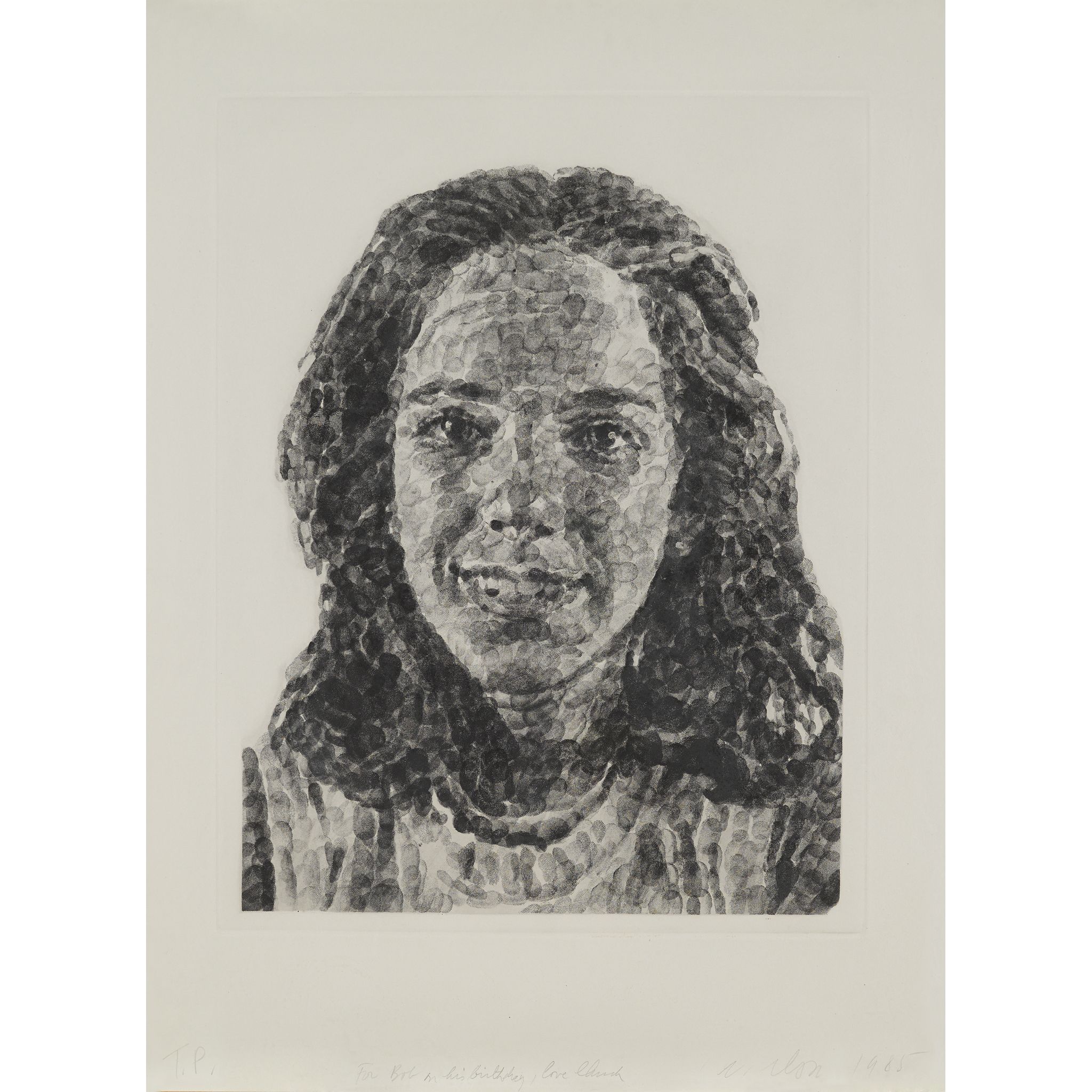 Chuck Close Fingerprint Paintings