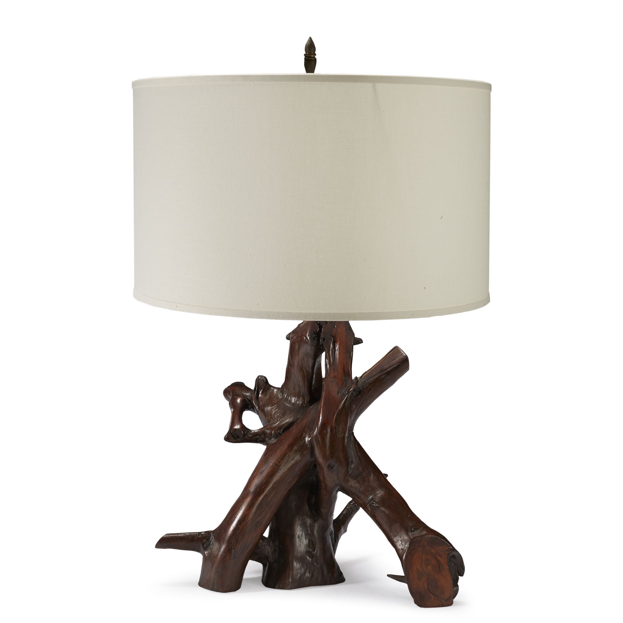 Past auction: A root wood table lamp mid-20th century | September 10, 2019