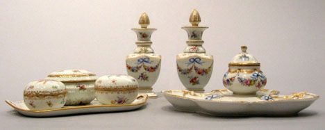 Past auction: An Assembled German Porcelain Desk Set 20th century ...