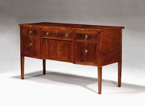 Past auction: Federal inlaid mahogany sideboard ca. 1810 | September 9 ...