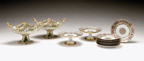 A pair of Sevres porcelain food cake plates 19th century | September 9 ...