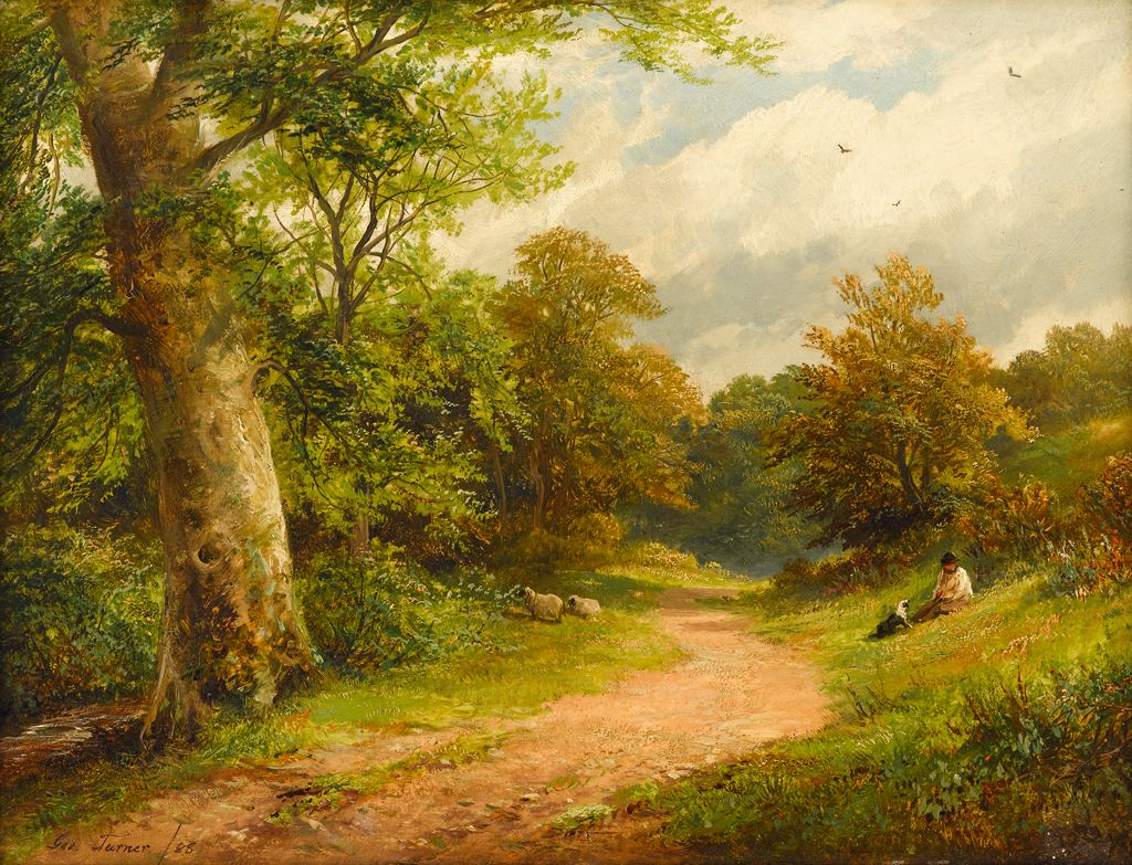GEORGE TURNER (BRITISH 1843-1910) "A DERBYSHIRE LANE" | December 6, 2009