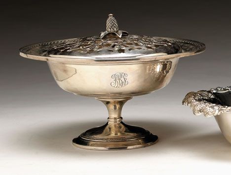 Sterling silver 'Wedgwood' pattern footed bowl international silver co ...